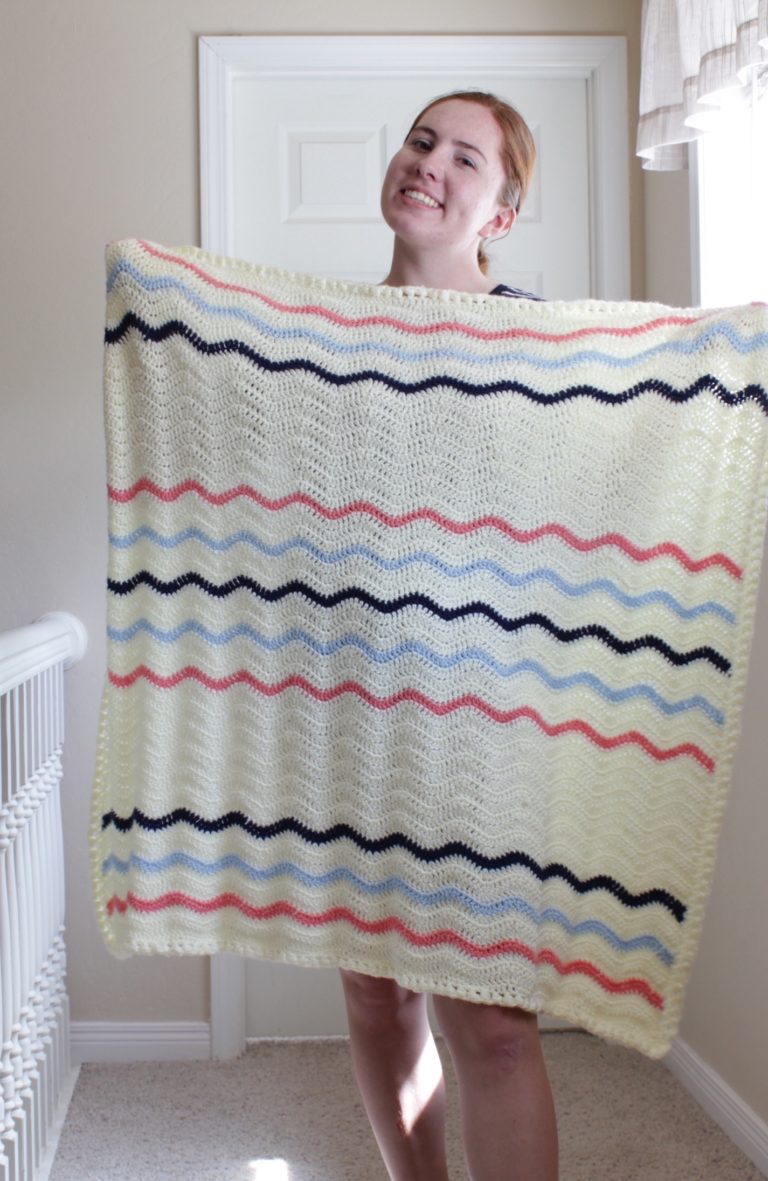 Crochet Simple Ripple Blanket - Daisy Farm Crafts