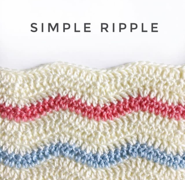 Crochet Simple Ripple Stitch - Daisy Farm Crafts