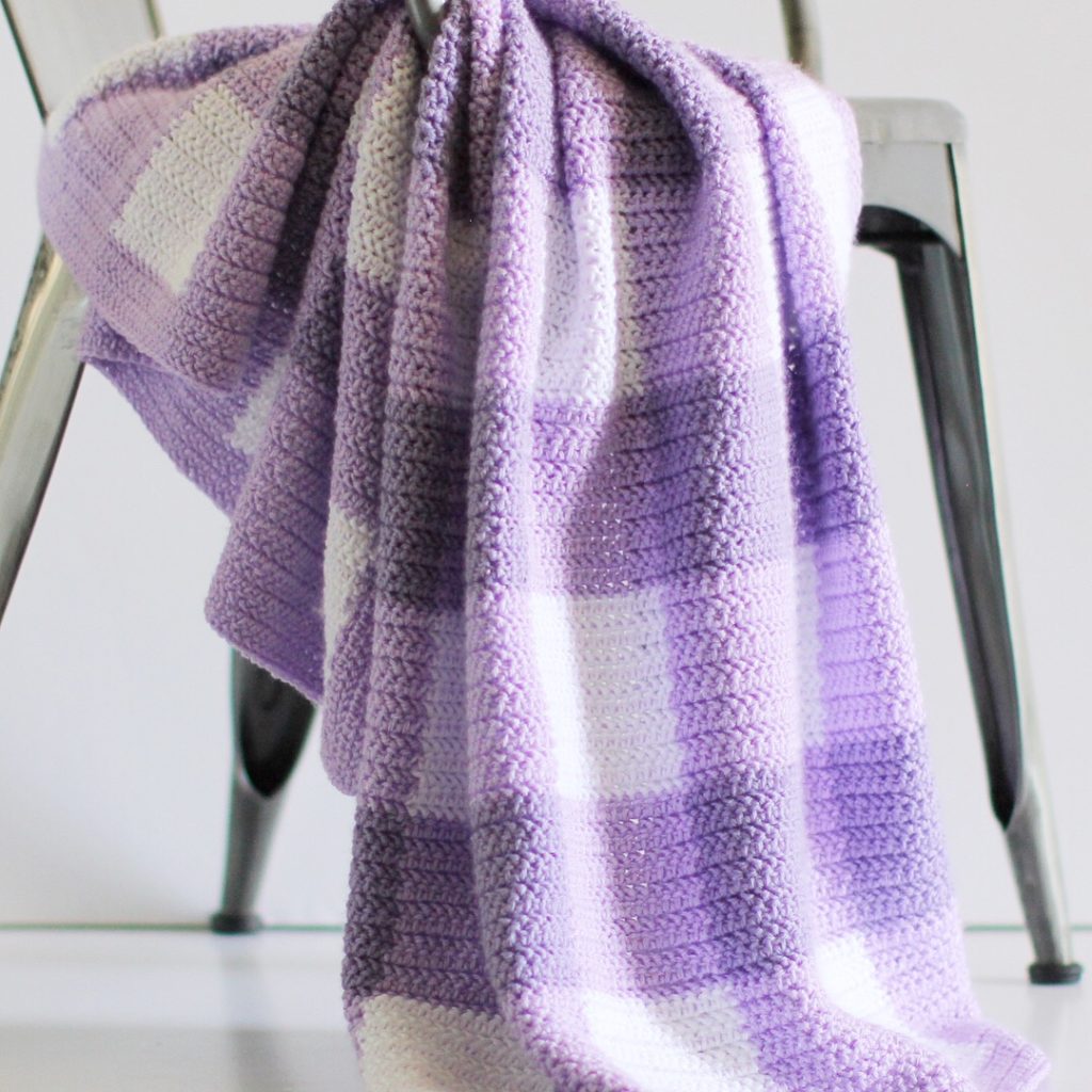 25 Crochet Gingham Blanket Patterns - Daisy Farm Crafts