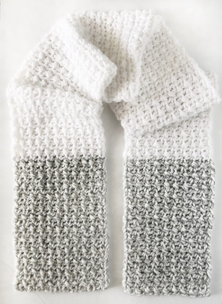 Crochet Color Dipped Scarf - Daisy Farm Crafts