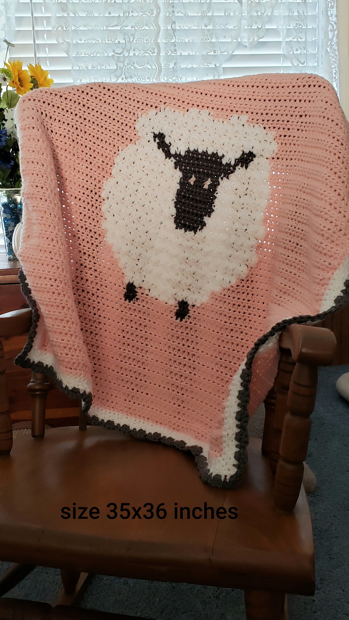Crochet Sheep Baby Blanket - Daisy Farm Crafts