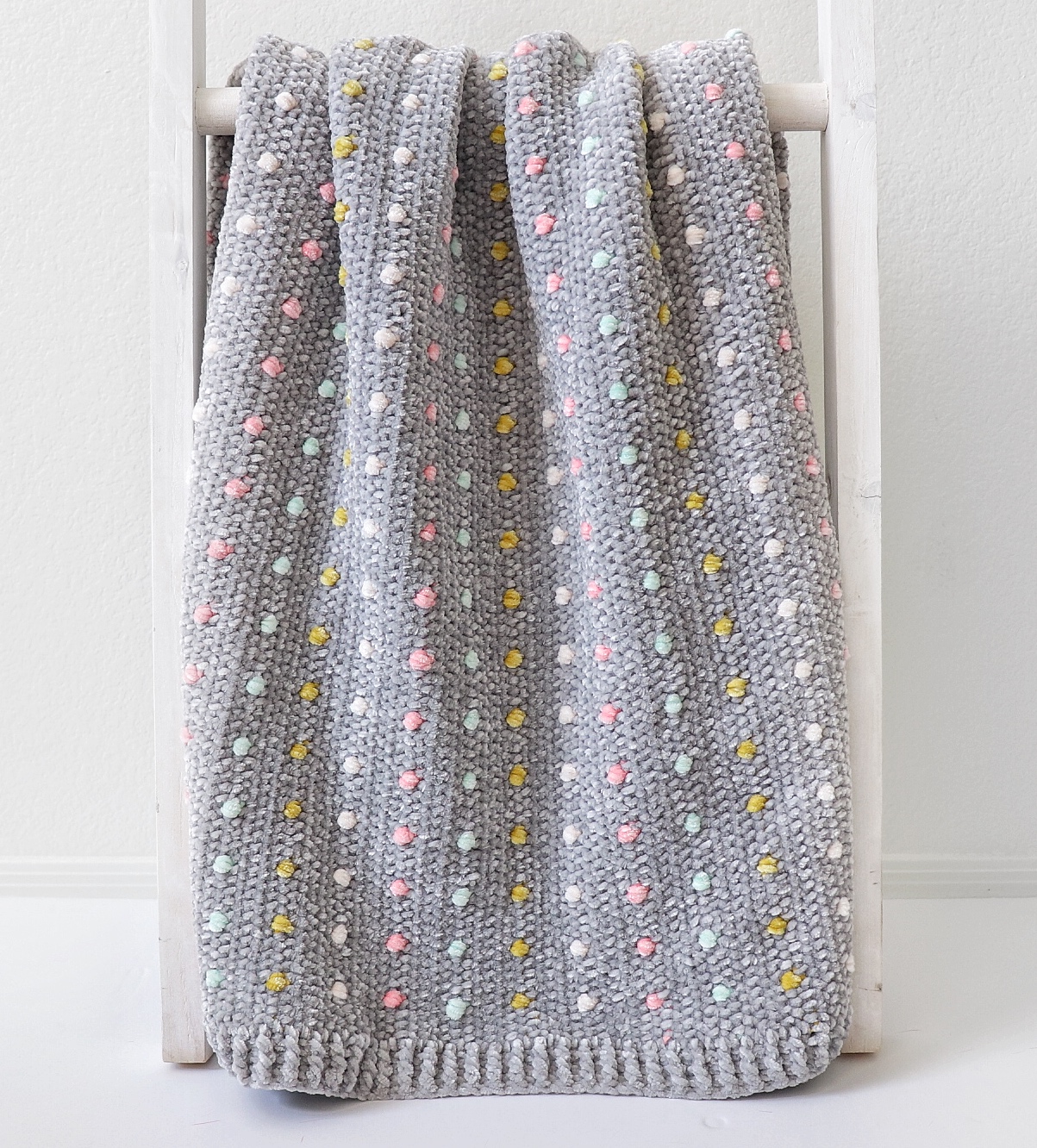 Crochet Candy Dots Baby Blanket - Daisy Farm Crafts