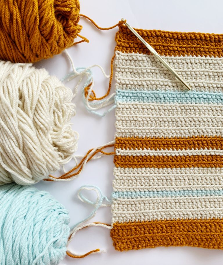Crochet Vintage Fringe Stripes Blanket - Daisy Farm Crafts
