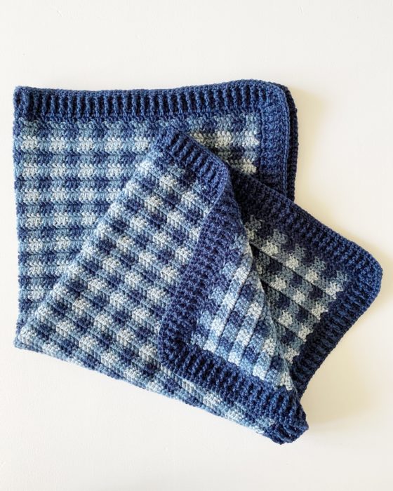 20 Crochet Gingham Blanket Patterns - Daisy Farm Crafts