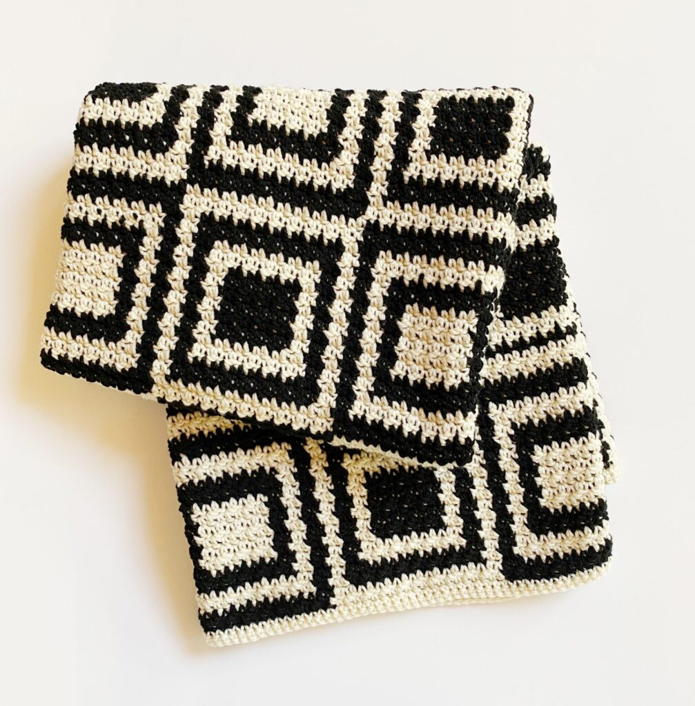 Crochet Griddle Stitch Inverse Squares - Daisy Farm Crafts