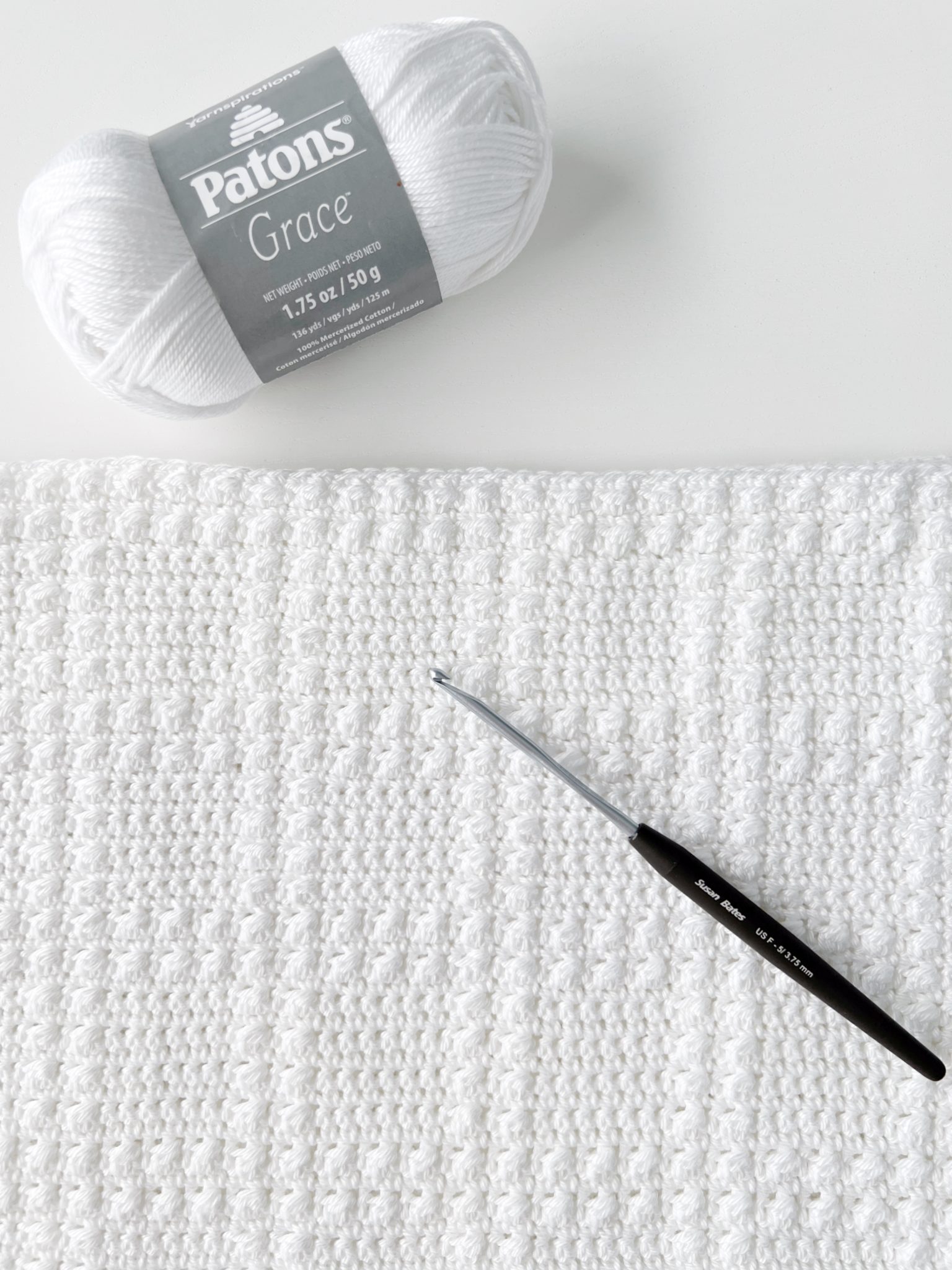 Baby Kate's Crochet Blessing Blanket - Daisy Farm Crafts