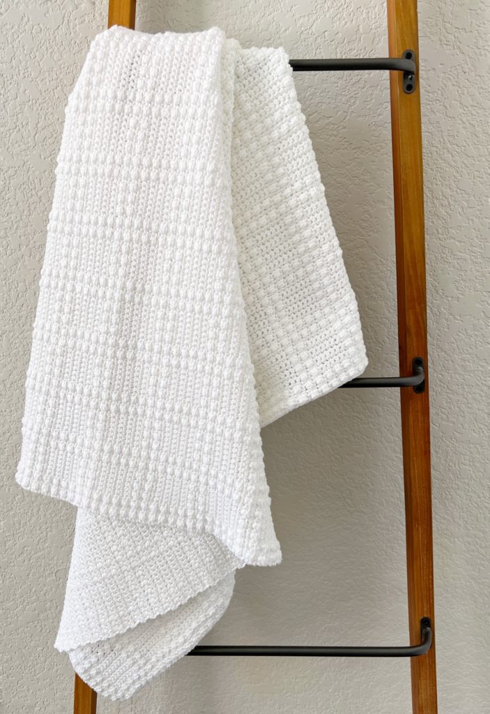 Crochet Berry Stitch Windowpane Blanket - Daisy Farm Crafts
