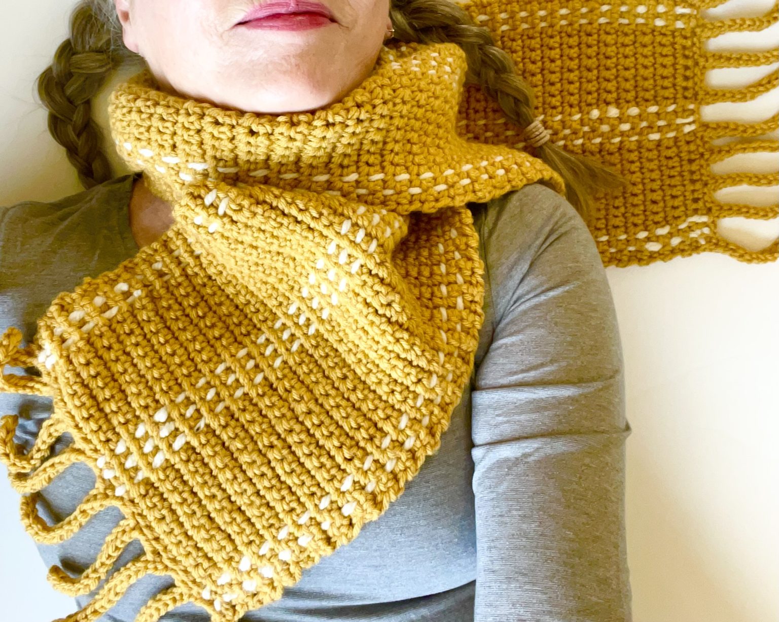 Single Crochet Weave Scarf by Sugar Joye - Daisy Farm Crafts