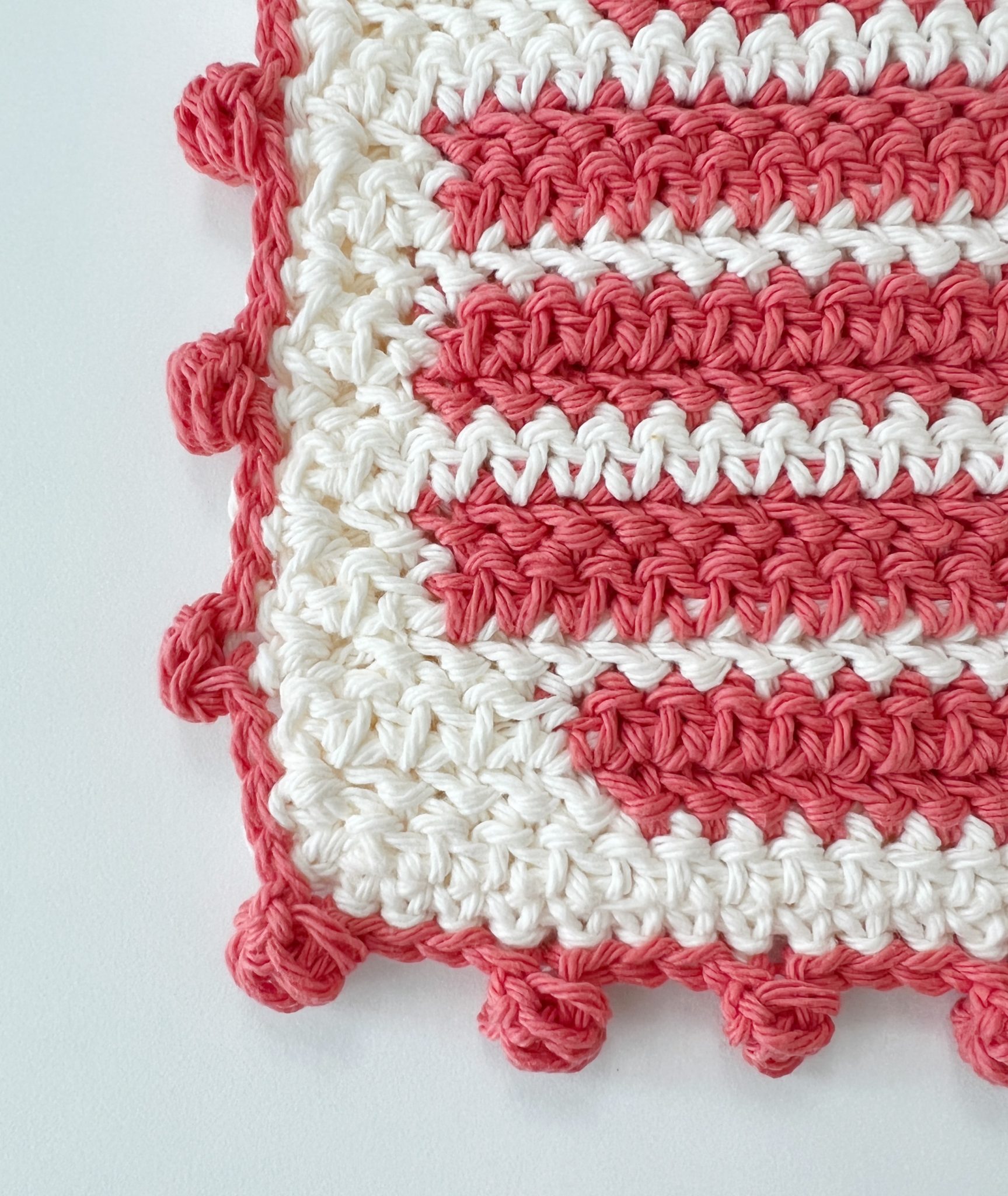 Crochet Pumpkin Stripe Hot Pad - Daisy Farm Crafts