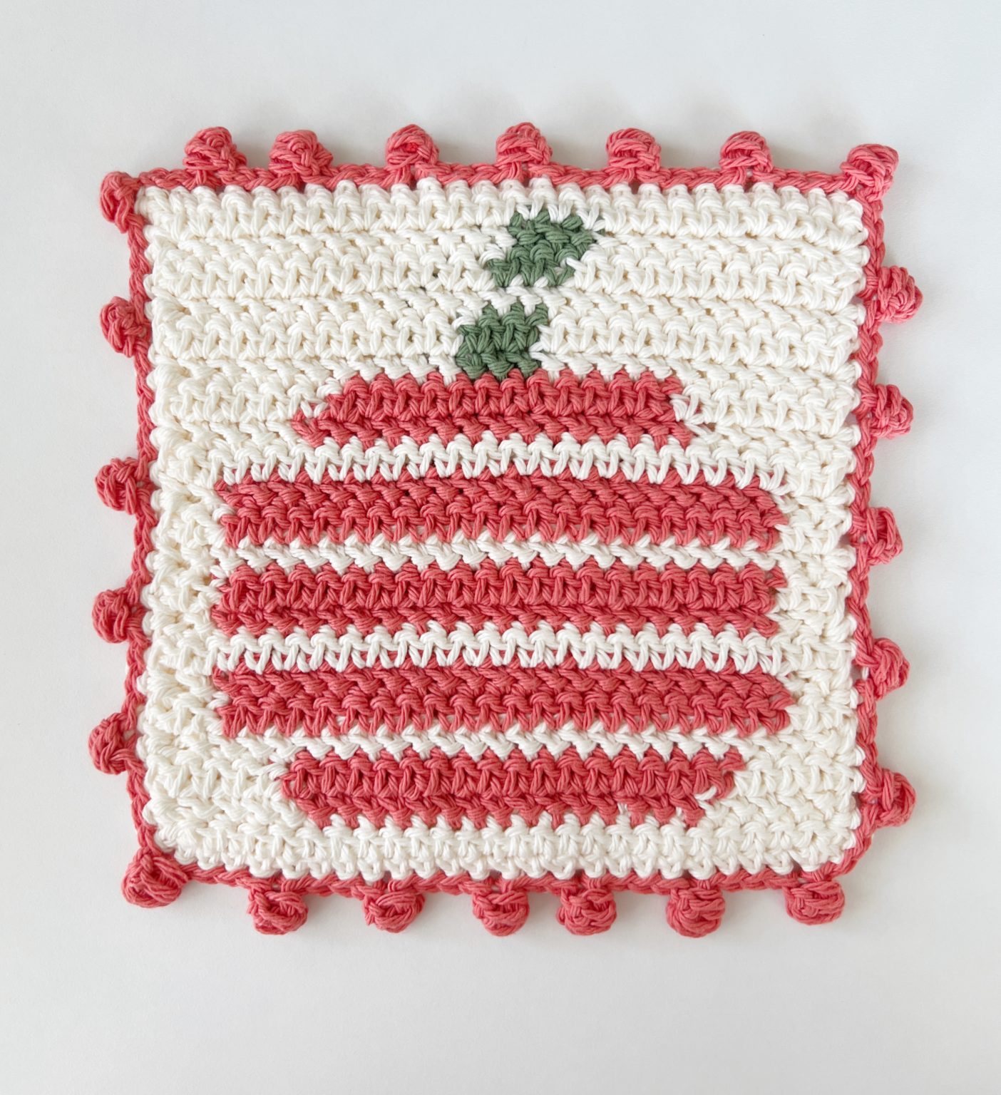 Crochet Pumpkin Stripe Hot Pad - Daisy Farm Crafts