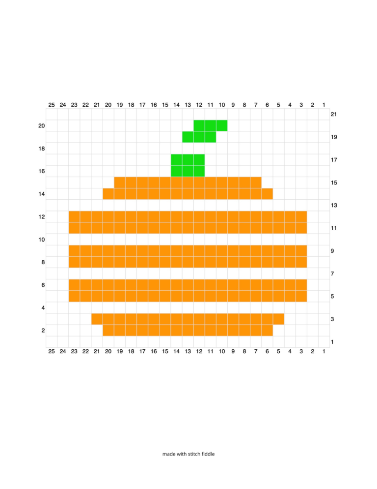 Crochet Pumpkin Stripe Hot Pad - Daisy Farm Crafts
