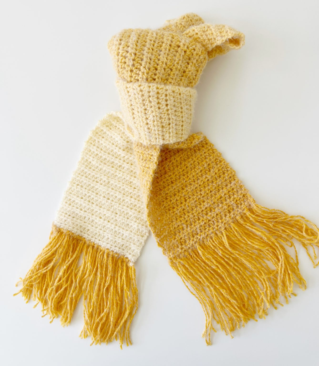 Crochet Caron O'go Colorama Halo Scarf - Daisy Farm Crafts