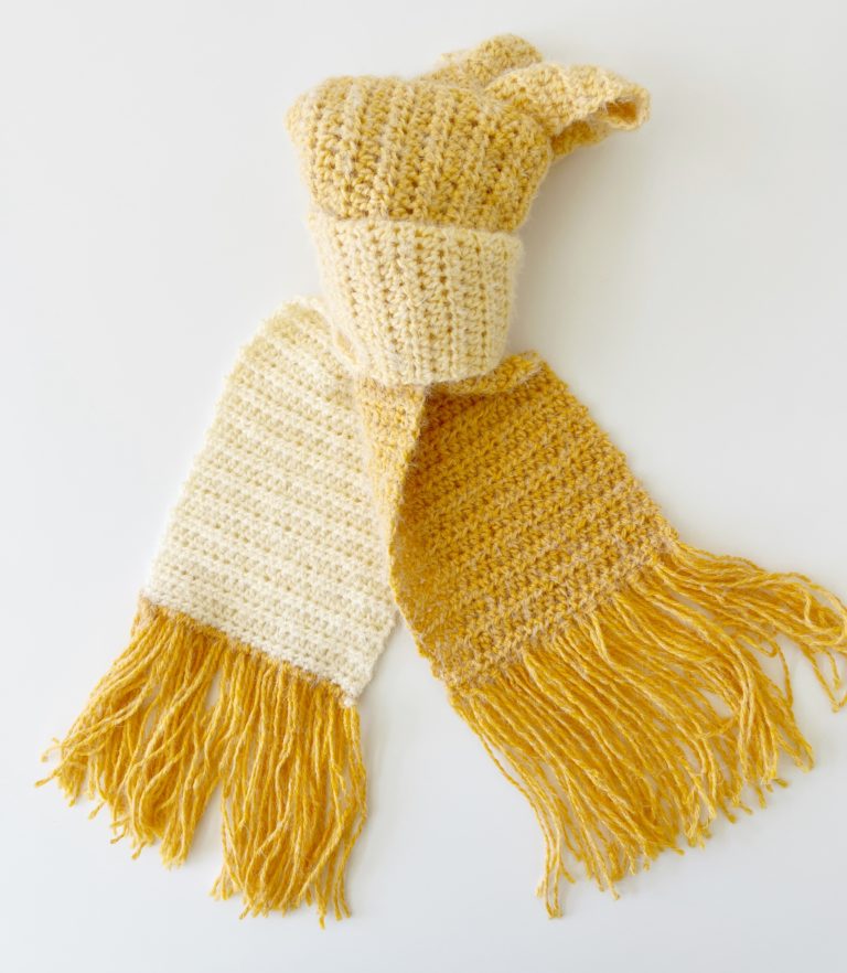 Crochet Caron O'go Colorama Halo Scarf - Daisy Farm Crafts