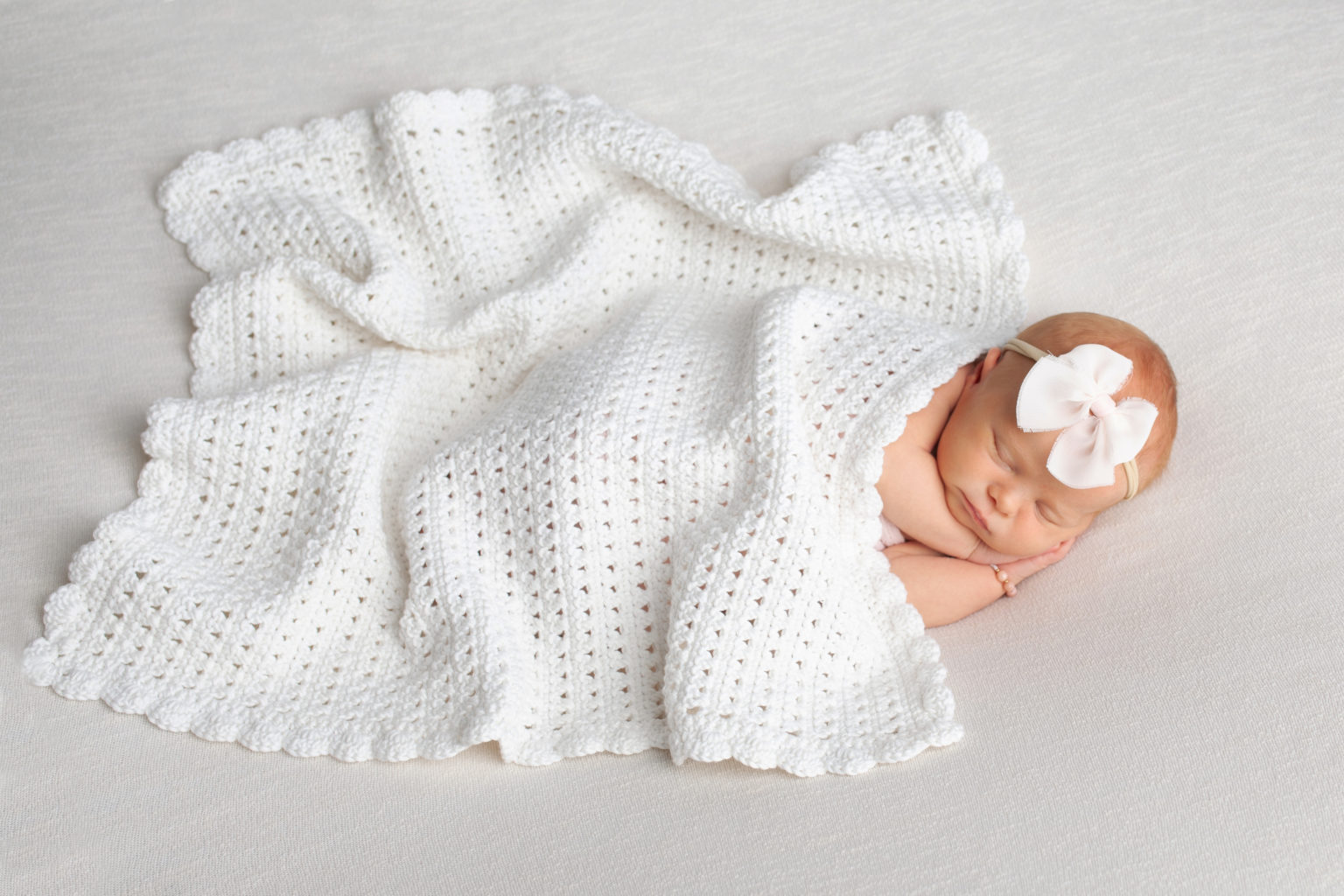 Baby Kate's Crochet Blessing Blanket - Daisy Farm Crafts