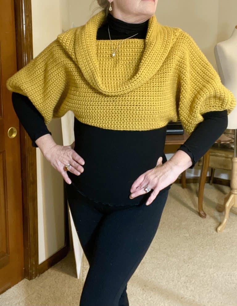 Easy Single Crochet Three Panel Sweater w/ Bubble Sleeves - Daisy Farm ...
