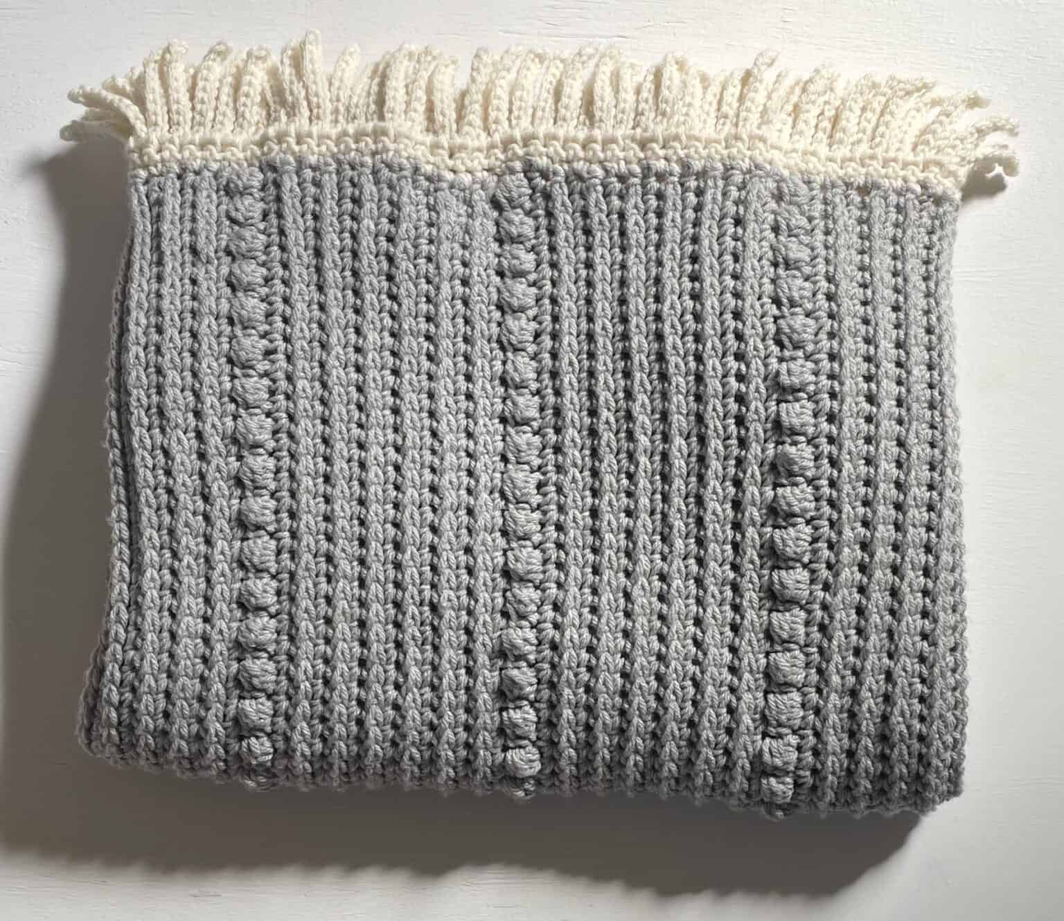 Crochet Berry Ridge Textured Blanket - Daisy Farm Crafts