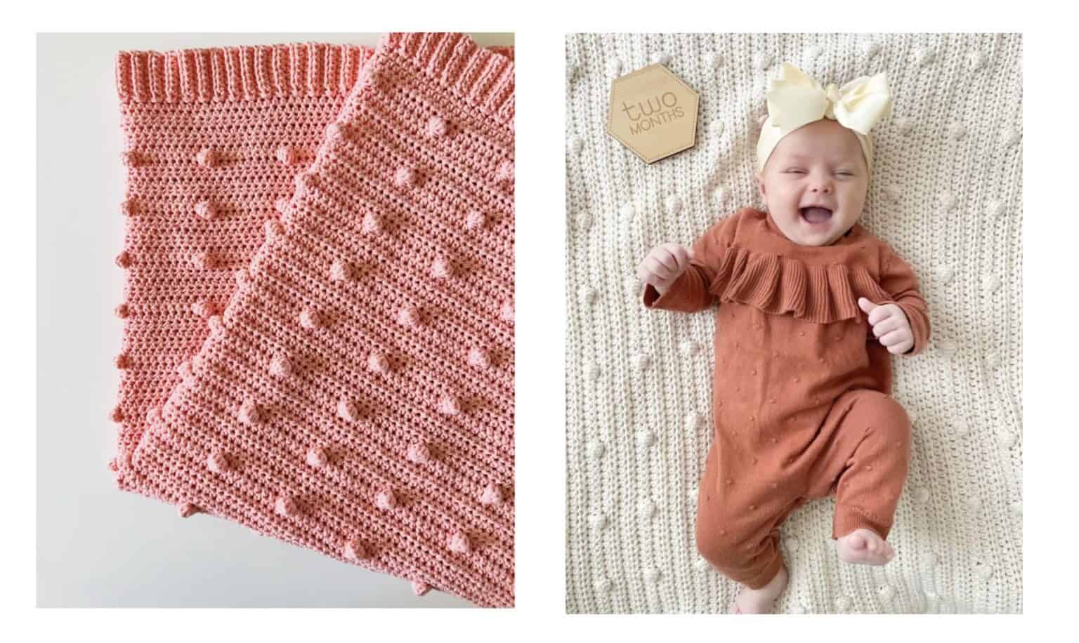 Crochet Berry Ridge Textured Blanket - Daisy Farm Crafts