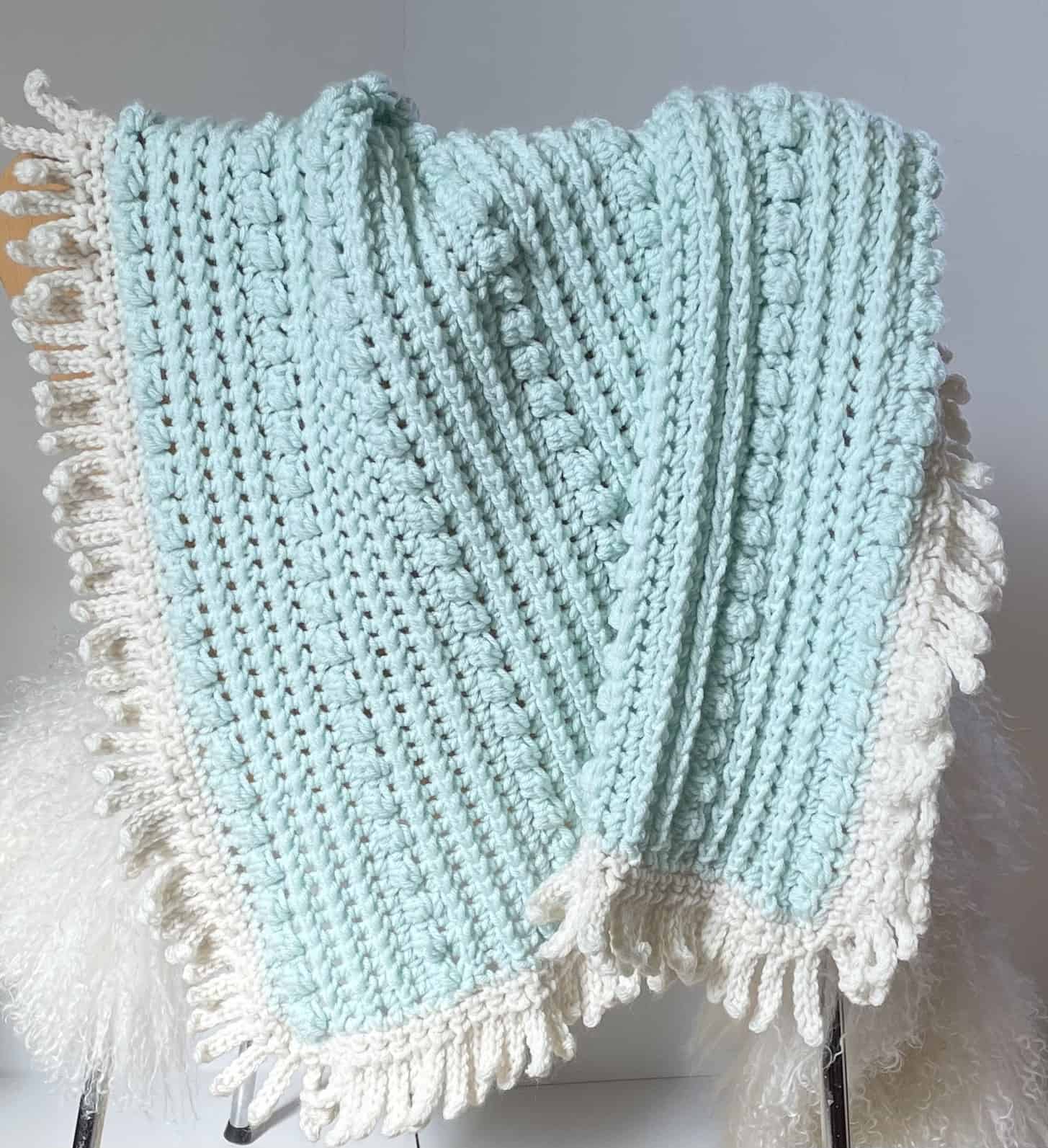 Crochet Baby Berry Ridge Blanket - Daisy Farm Crafts