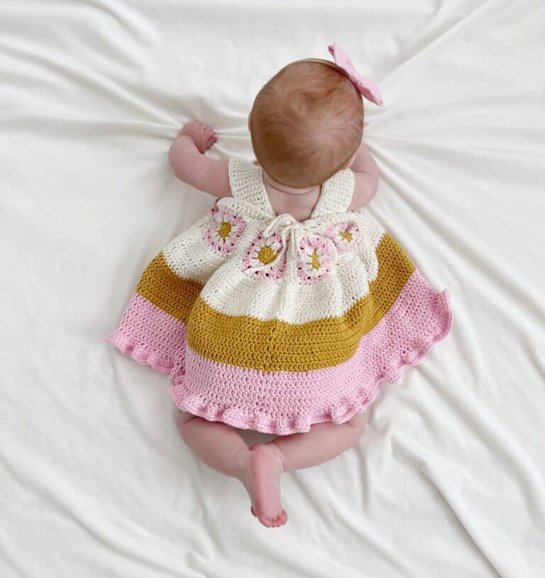 Crochet Baby Boho Sundress - Daisy Farm Crafts