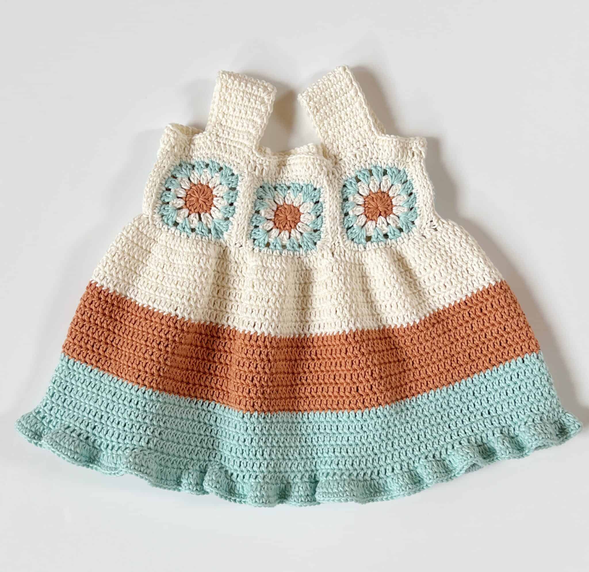 Crochet Baby Boho Sundress - Daisy Farm Crafts