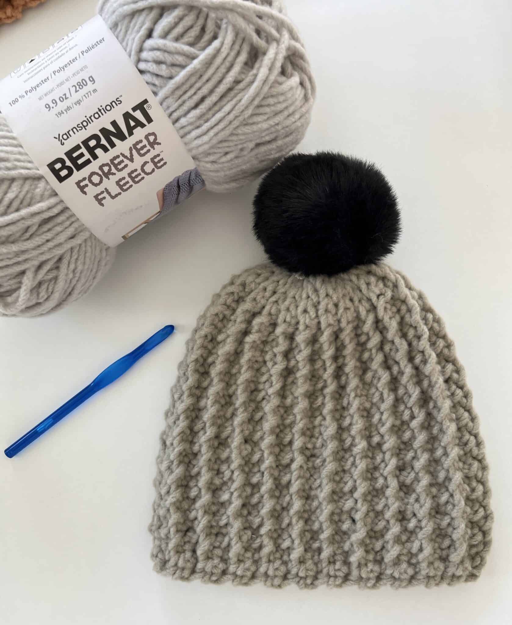 Crochet Back Loop Mesh Stitch Hat - Daisy Farm Crafts