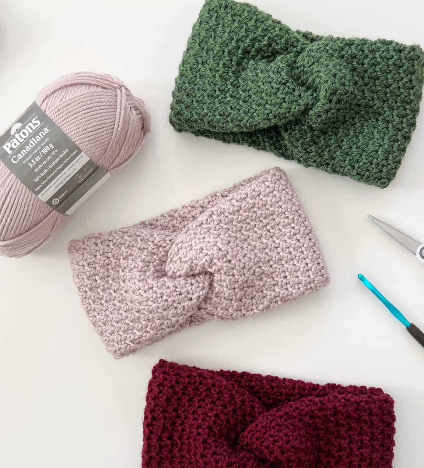 Crochet Mixed Loop Twist Headband - Daisy Farm Crafts