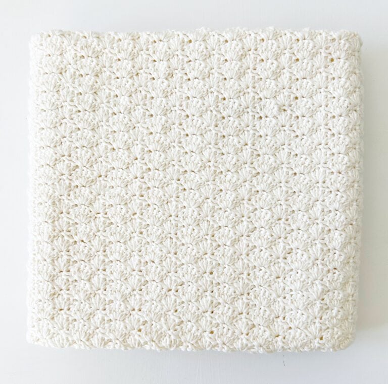 Crochet Classic Shell Stitch Baby Blanket - Daisy Farm Crafts