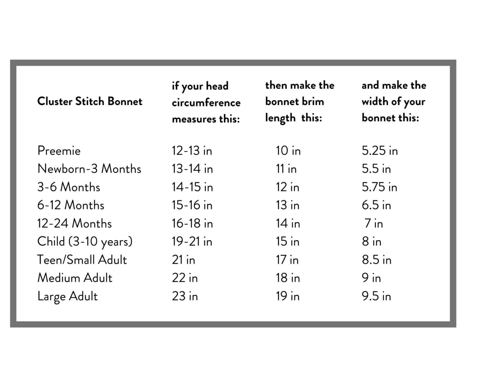 Crochet Cluster Stitch Baby Bonnet - Daisy Farm Crafts