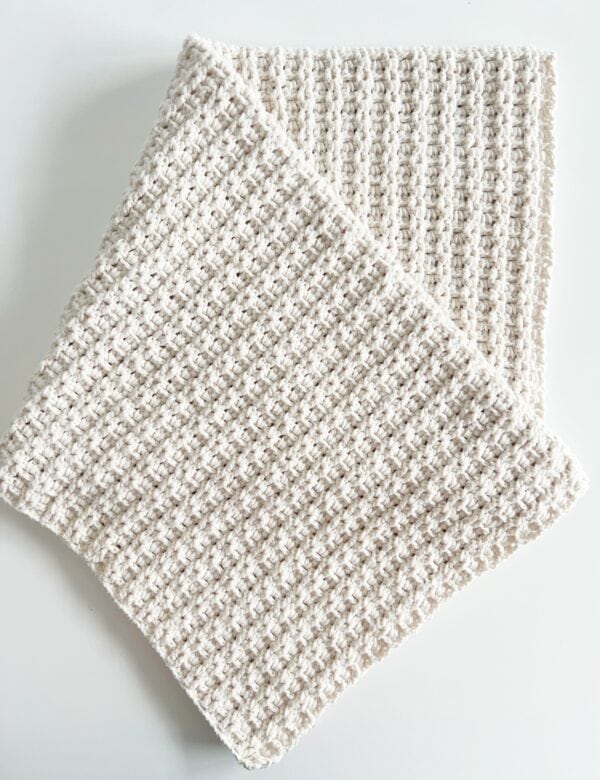 Crochet Ribbed V-Stitch Blanket in Bernat Bundle Up - Daisy Farm Crafts