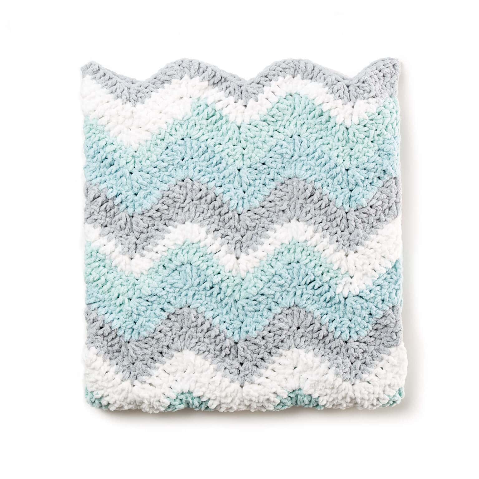 Crochet Ocean Waves Baby Blanket - Daisy Farm Crafts