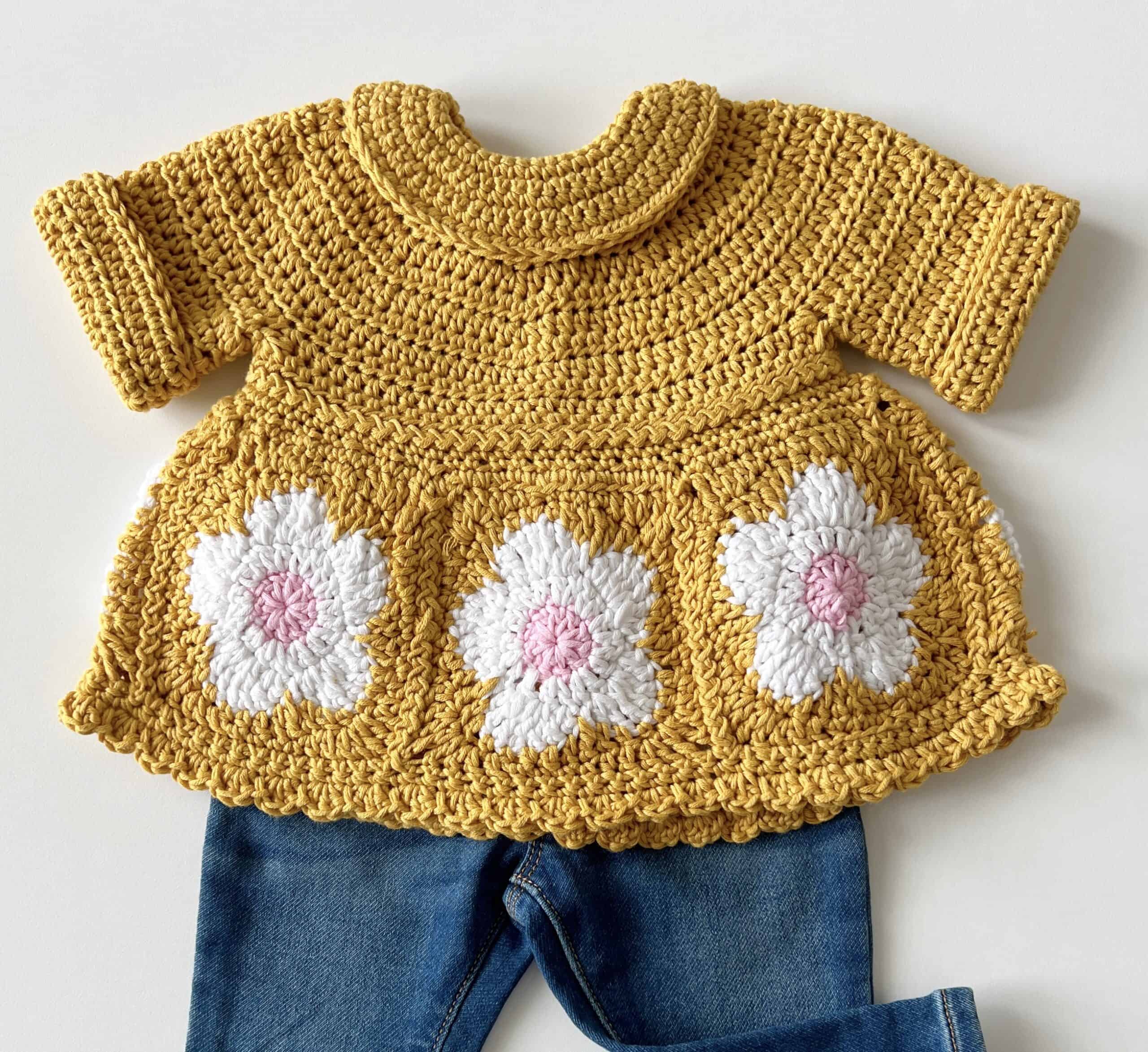 Crochet Baby Flower Top - Daisy Farm Crafts