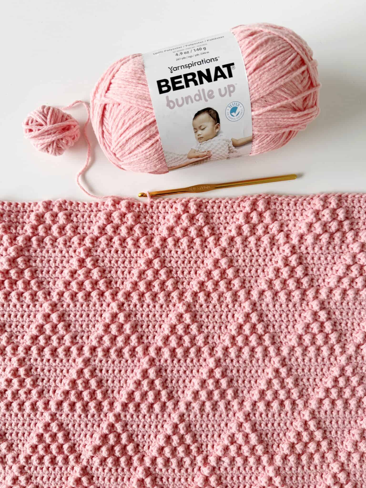 Crochet Treble Triangles Baby Blanket - Daisy Farm Crafts