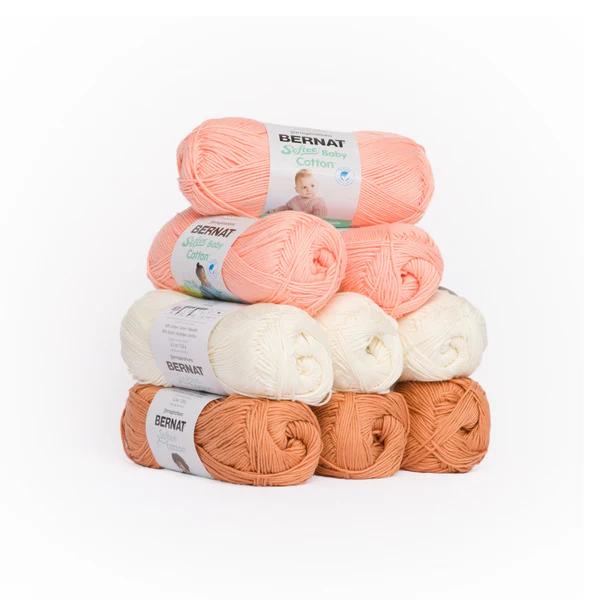 Desert Blush Curated Box of Bernat Softee Cotton Yarn - Daisy Farm Crafts