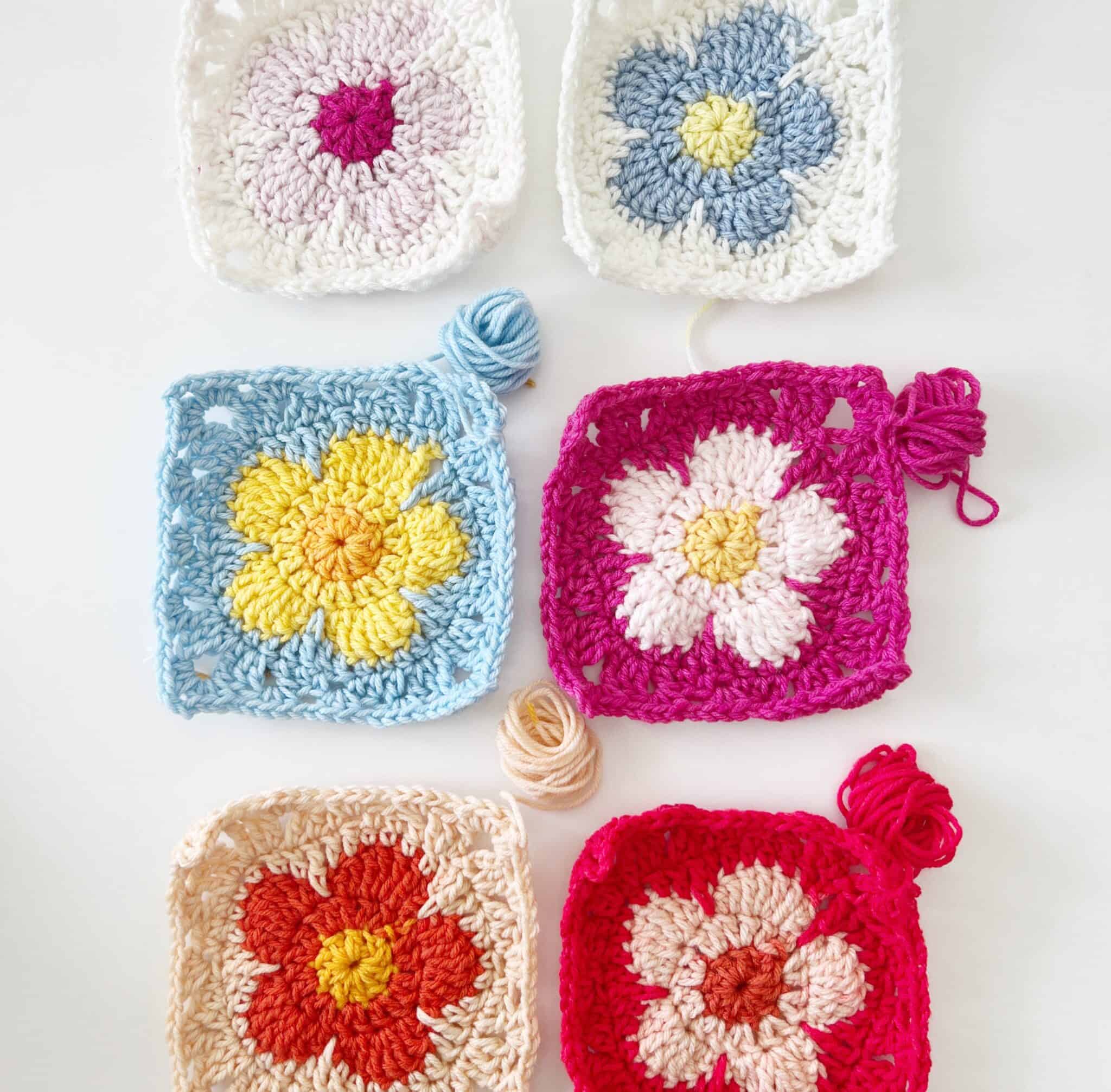 New! Red Heart Flower Power Square - Daisy Farm Crafts