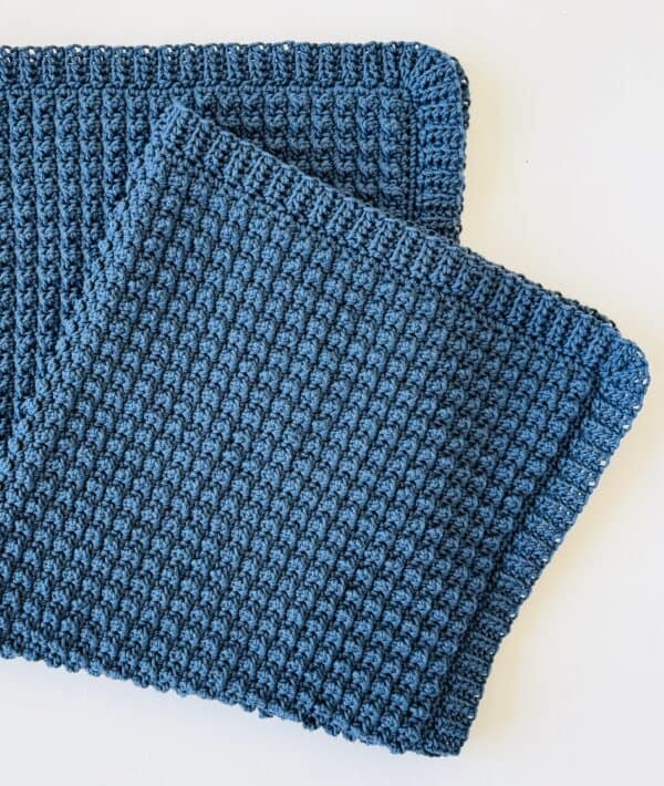 Easy Crochet Crunch Stitch Baby Blanket - Daisy Farm Crafts