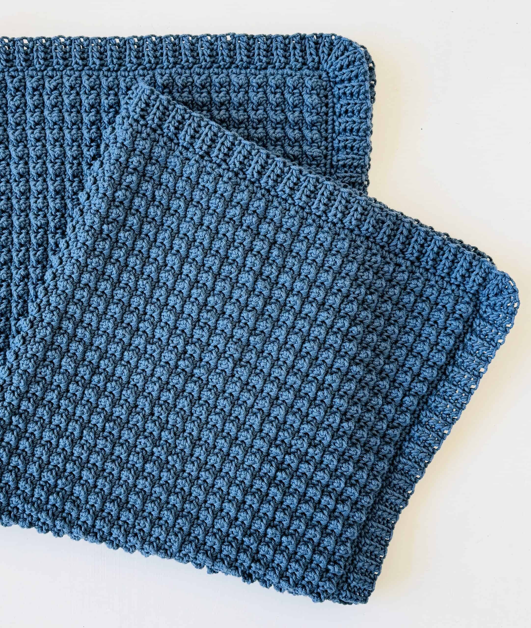 Easy Crochet Crunch Stitch Baby Blanket - Daisy Farm Crafts