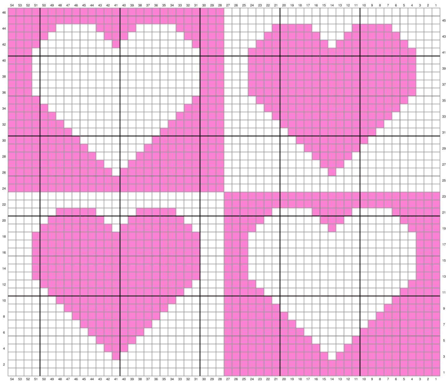 Crochet Inverse Hearts Baby Blanket - Daisy Farm Crafts