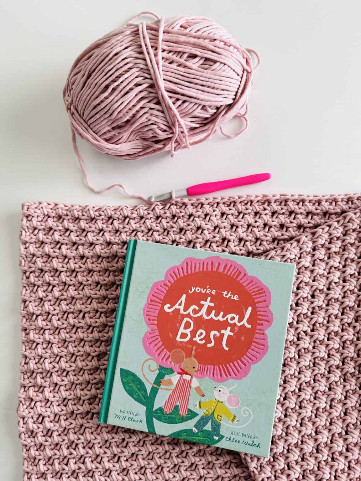 Crochet Modern Mini Weave Baby Blanket - Daisy Farm Crafts