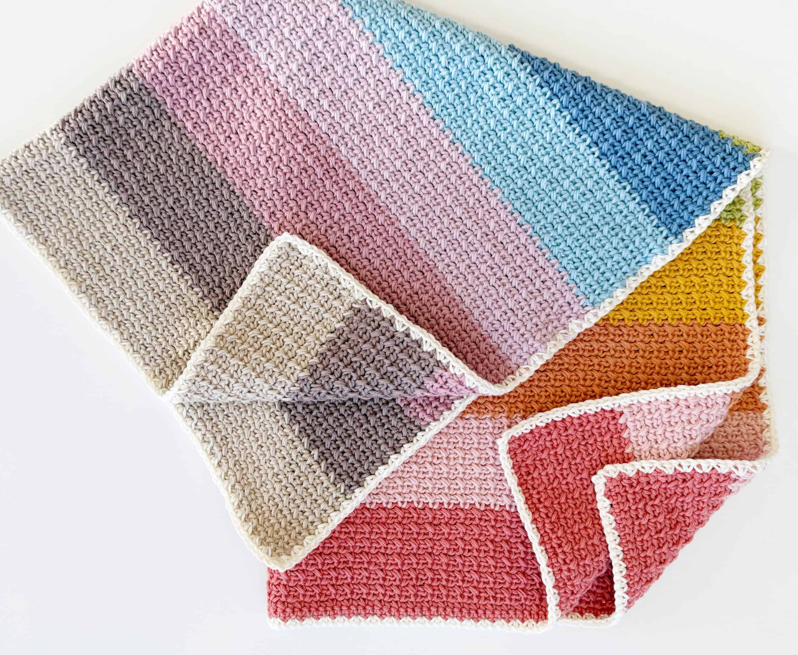 Crochet Mesh Stitch Sampler Blanket - Daisy Farm Crafts