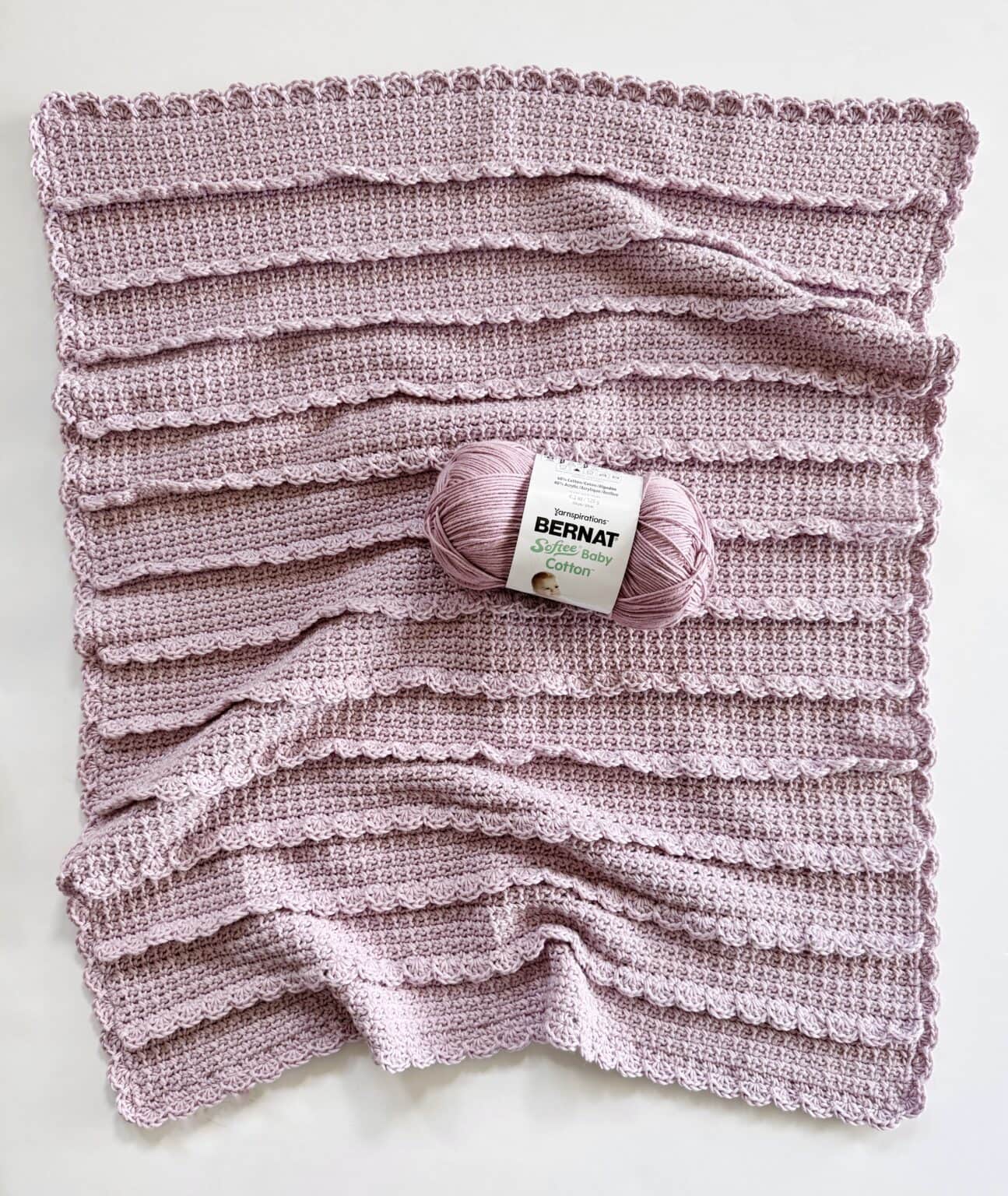 Crochet Ruffle Rows Baby Blanket - Daisy Farm Crafts