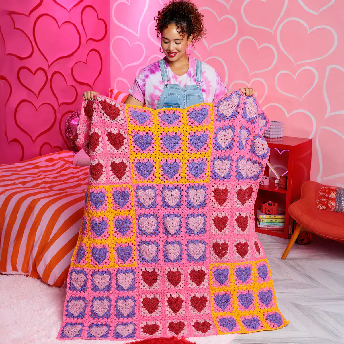 New! Red Heart All in One Sweet Hearts Yarn - Daisy Farm Crafts