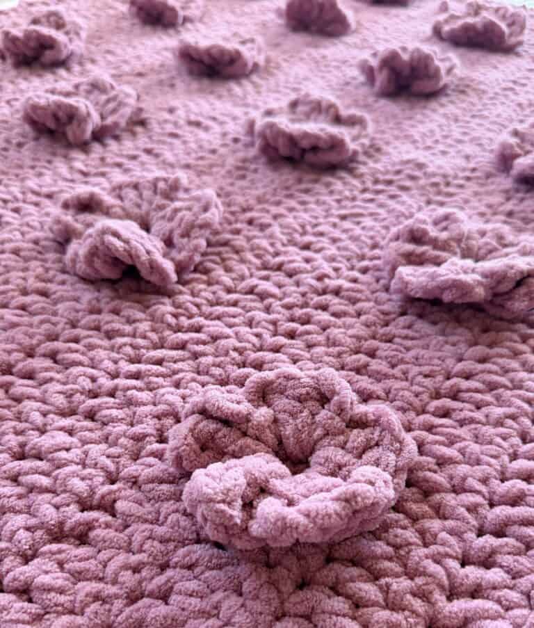 Crochet Meadow Flowers Bernat Baby Blanket - Daisy Farm Crafts