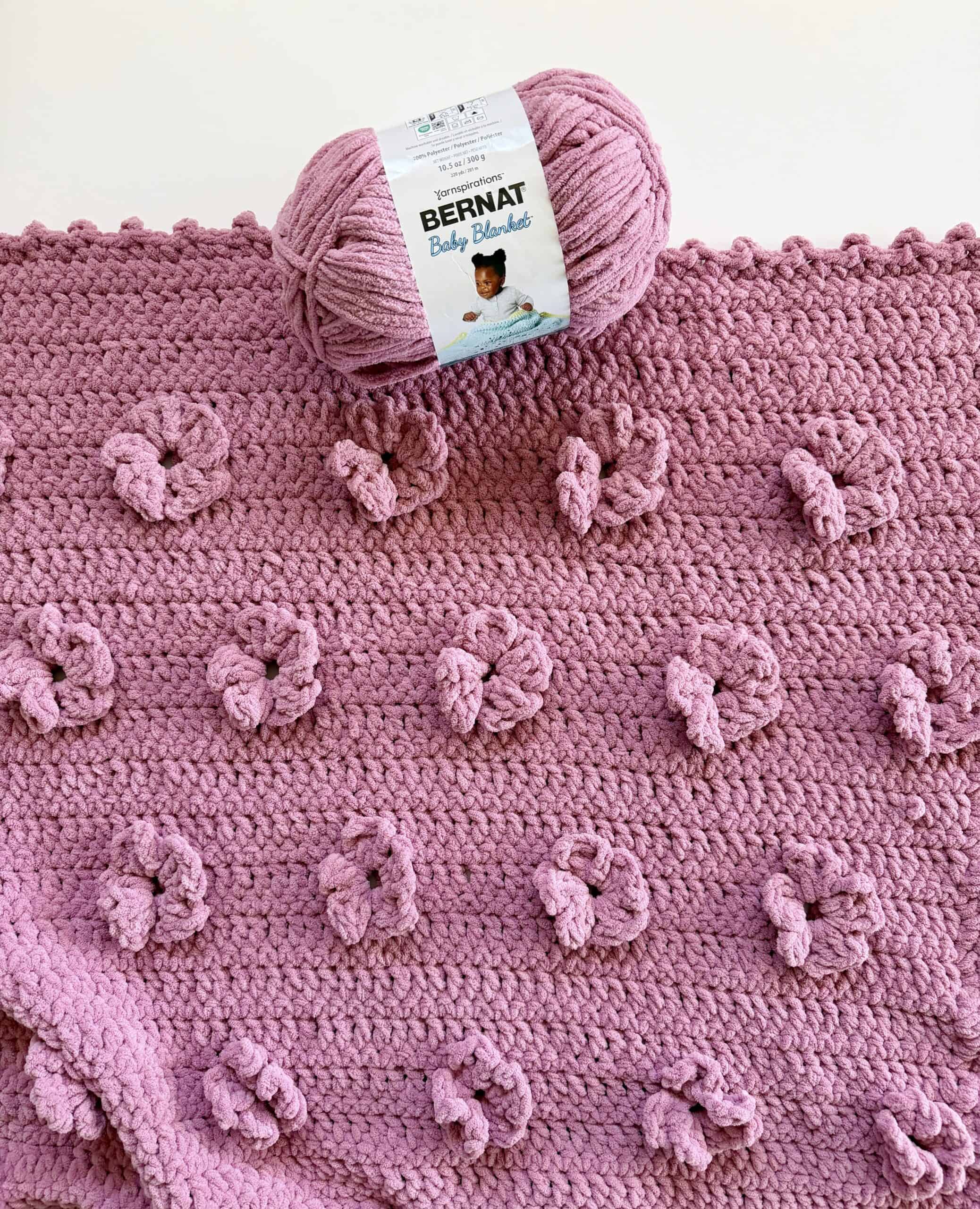 Crochet Meadow Flowers Bernat Baby Blanket - Daisy Farm Crafts